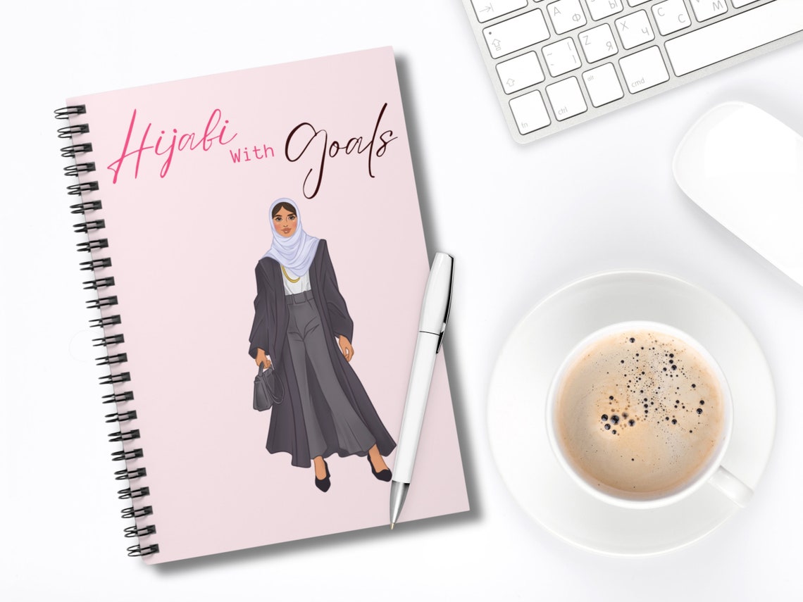 Hijabi With Goals Journal, Muslimah Journal, Goals Journal, to Do List ...