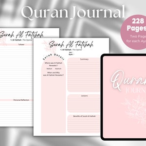Quran Journal, Guided Quran Journaling, Digital Quran Journal ...