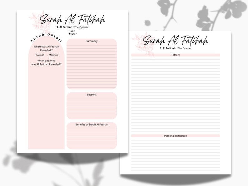 Quran Journal, Guided Quran Journaling, Digital Quran Journal ...