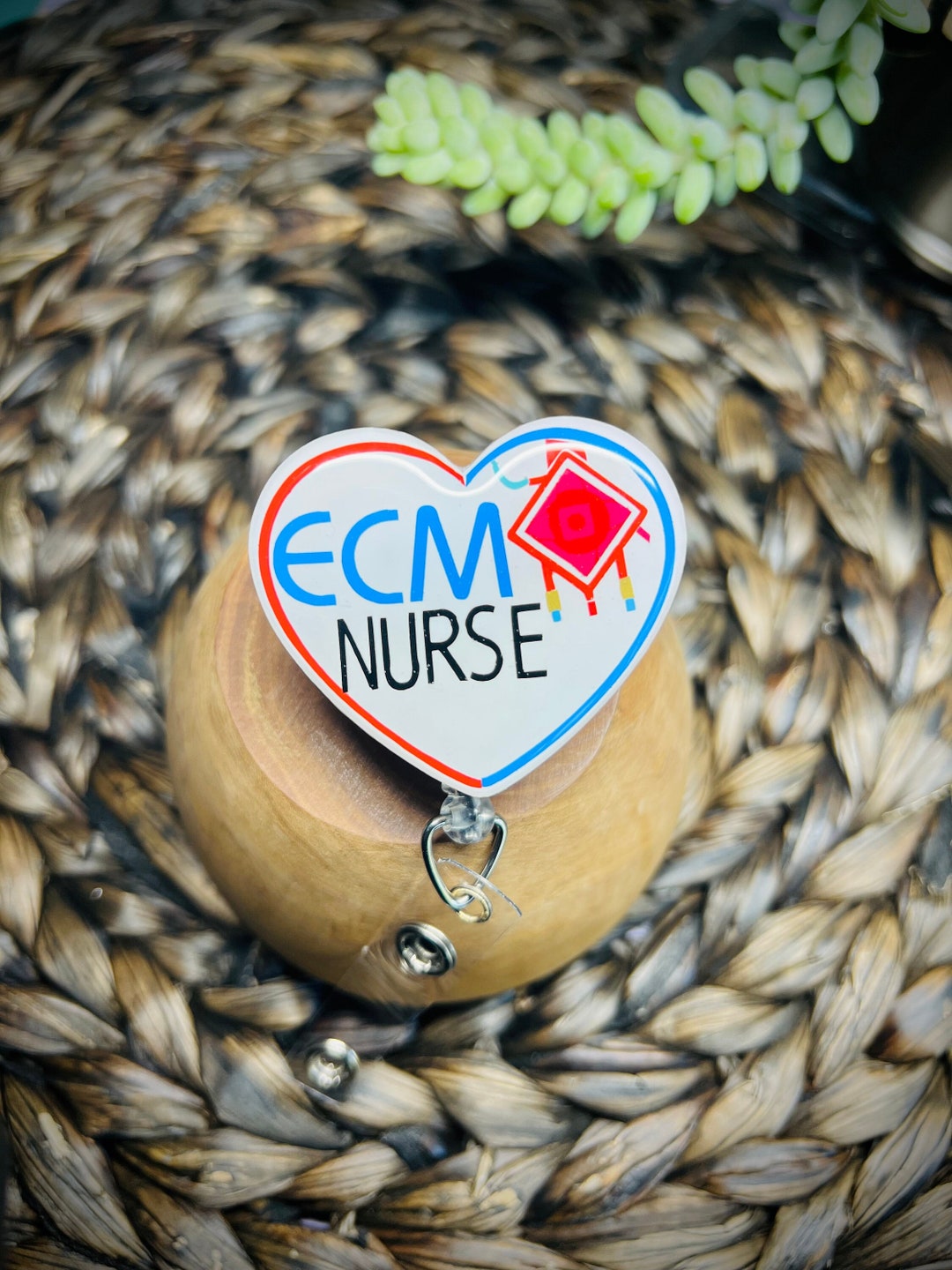 ECMO Nurse Heart | ECMO Pump - Interchangeable Badge Reels - Etsy