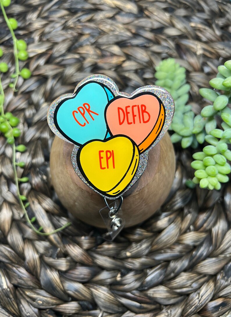 Resuscitation Sweethearts CPR Epi Defib Interchangeable Badge Reels - Etsy