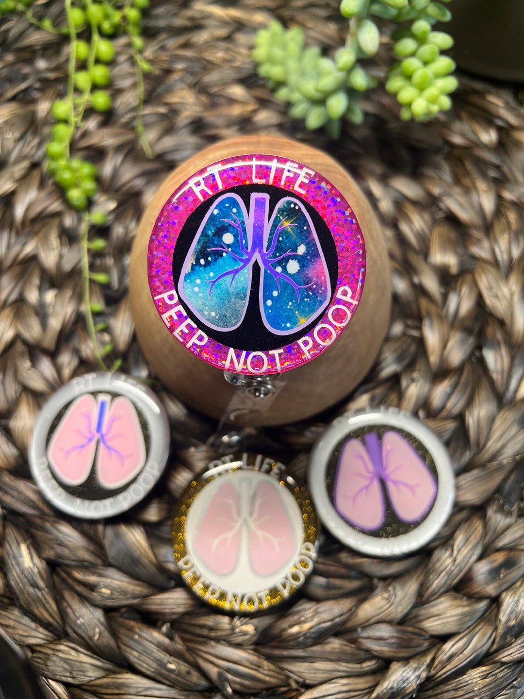 RT Life, PEEP Not Poop - Interchangeable Badge Reels - Etsy