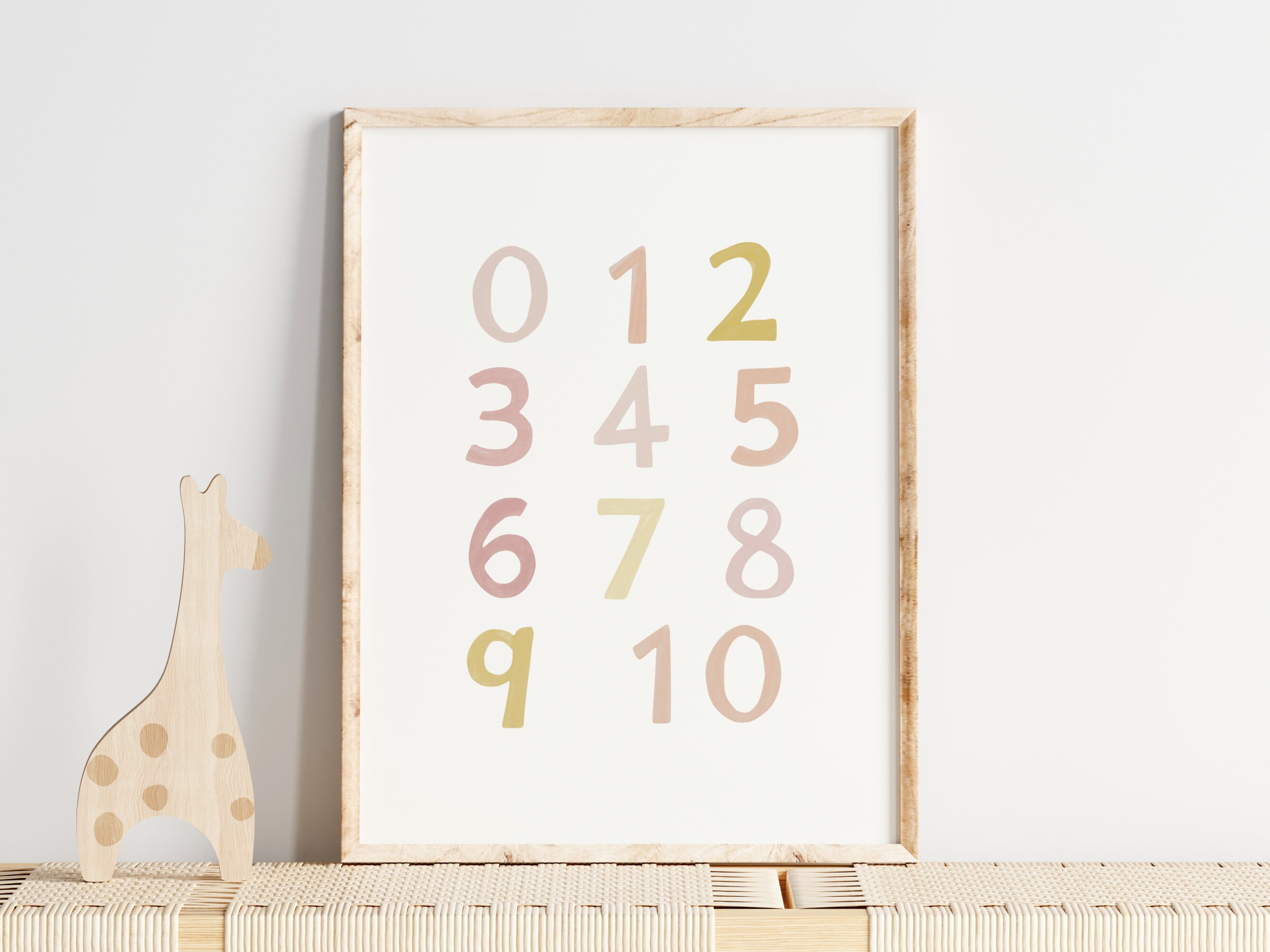Numbers Wall Art, Numbers Poster, Preschool Posters, Educational Prints ...
