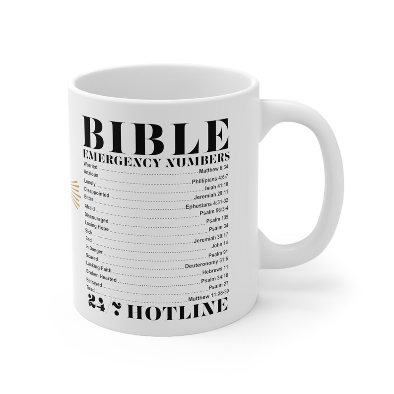 Bible Verses, Bible Emergency Numbers, Christian Gift, Motivational ...