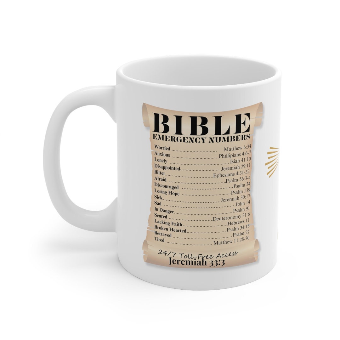 Bible Verses, Bible Emergency Numbers, Christian Gift, Motivational ...