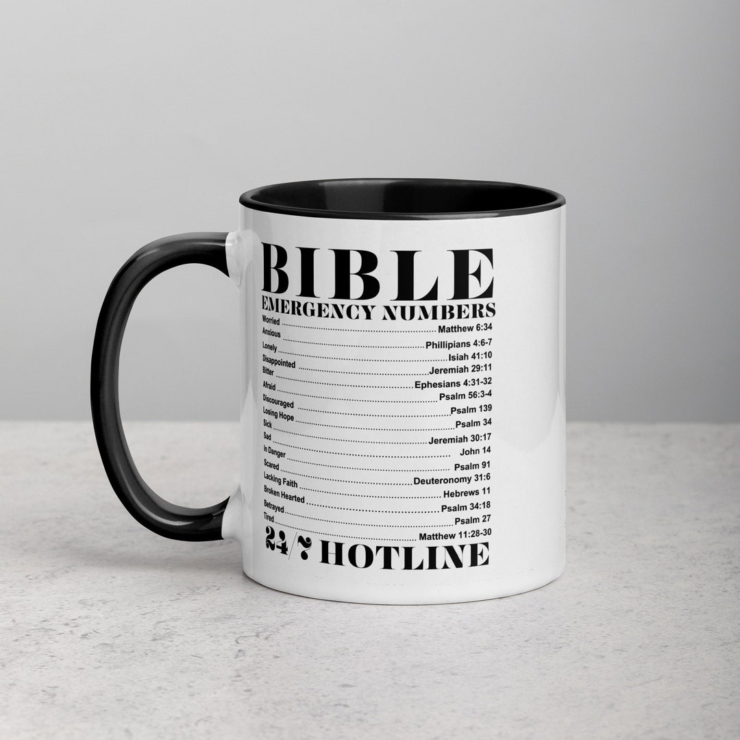 Bible Verses, Bible Emergency Numbers, Christian Gift, Spiritual, Gift ...