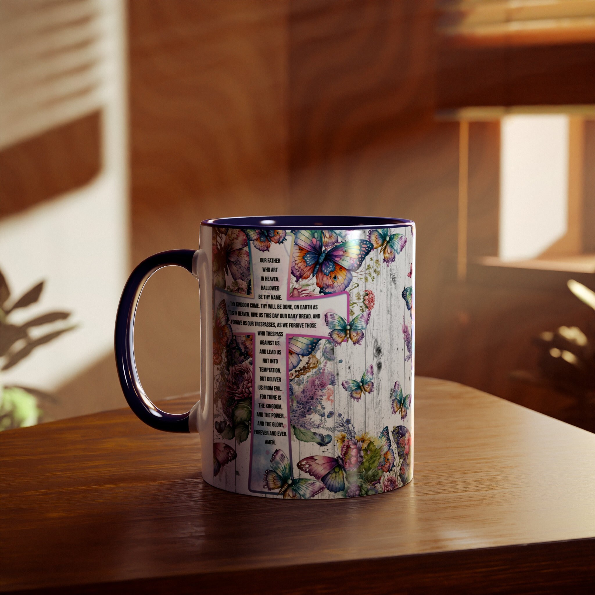 The Lord's Prayer, Bible Verse Coffee Mug, Choice of Seven Colours 11oz ...