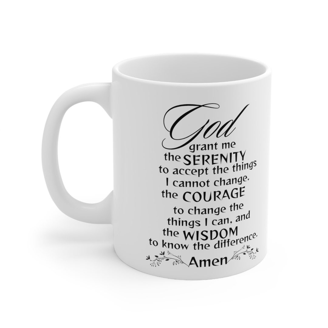 The Serenity Prayer | Religious Gift | Christian Gift | Office Mug ...