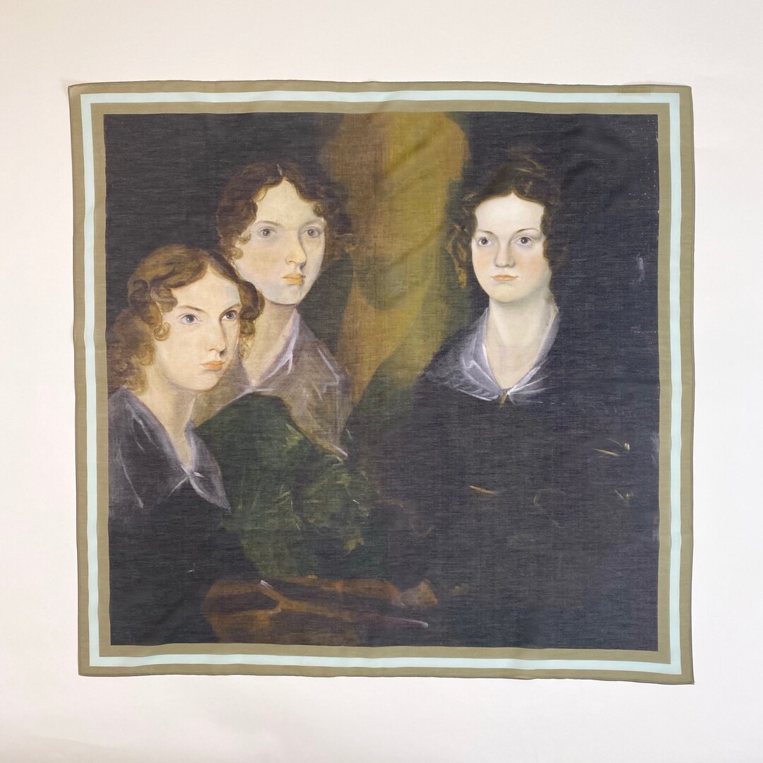 The Bronte Sisters Portrait Silk Blend Scarf - Etsy