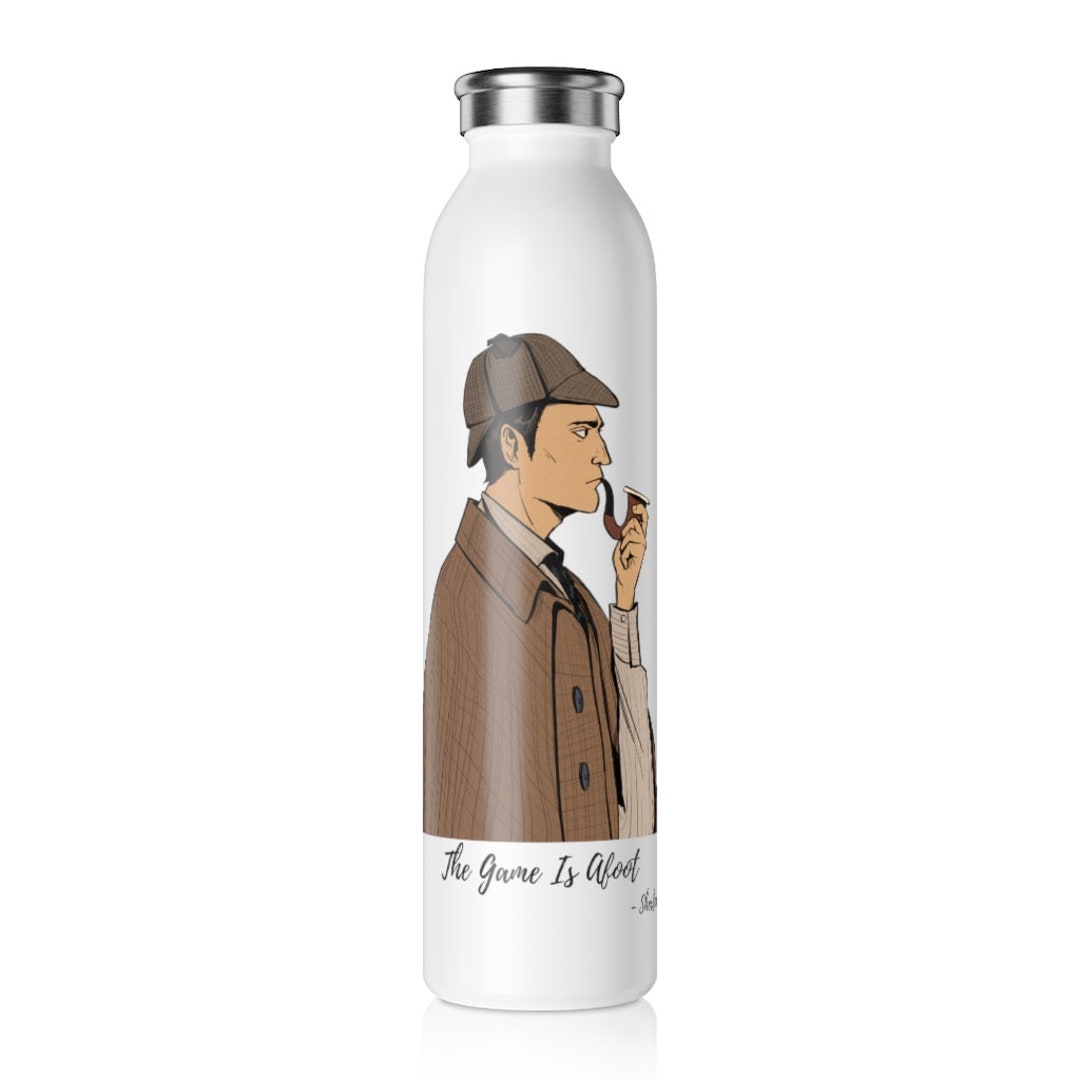 Sherlock Holmes | Slim Water Bottle | Sherlock Holmes Gift | Detective ...
