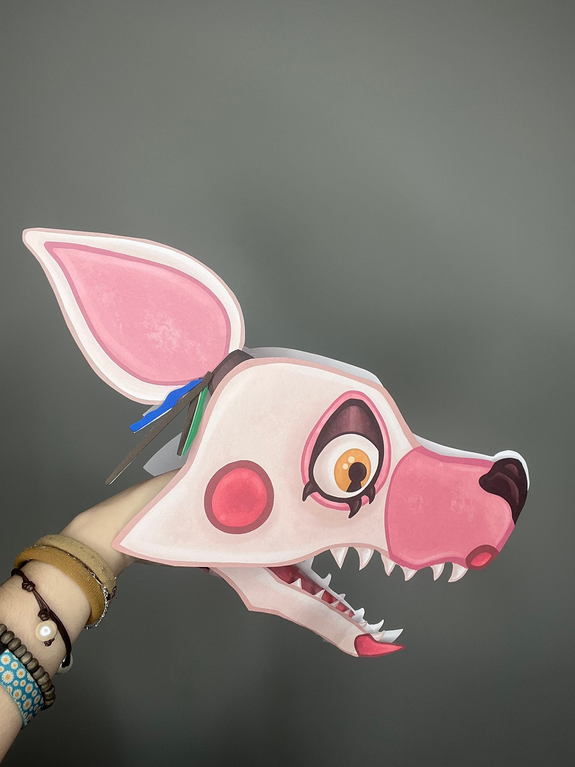 Mangle Paper Dragon Puppet (FNAF) - Etsy