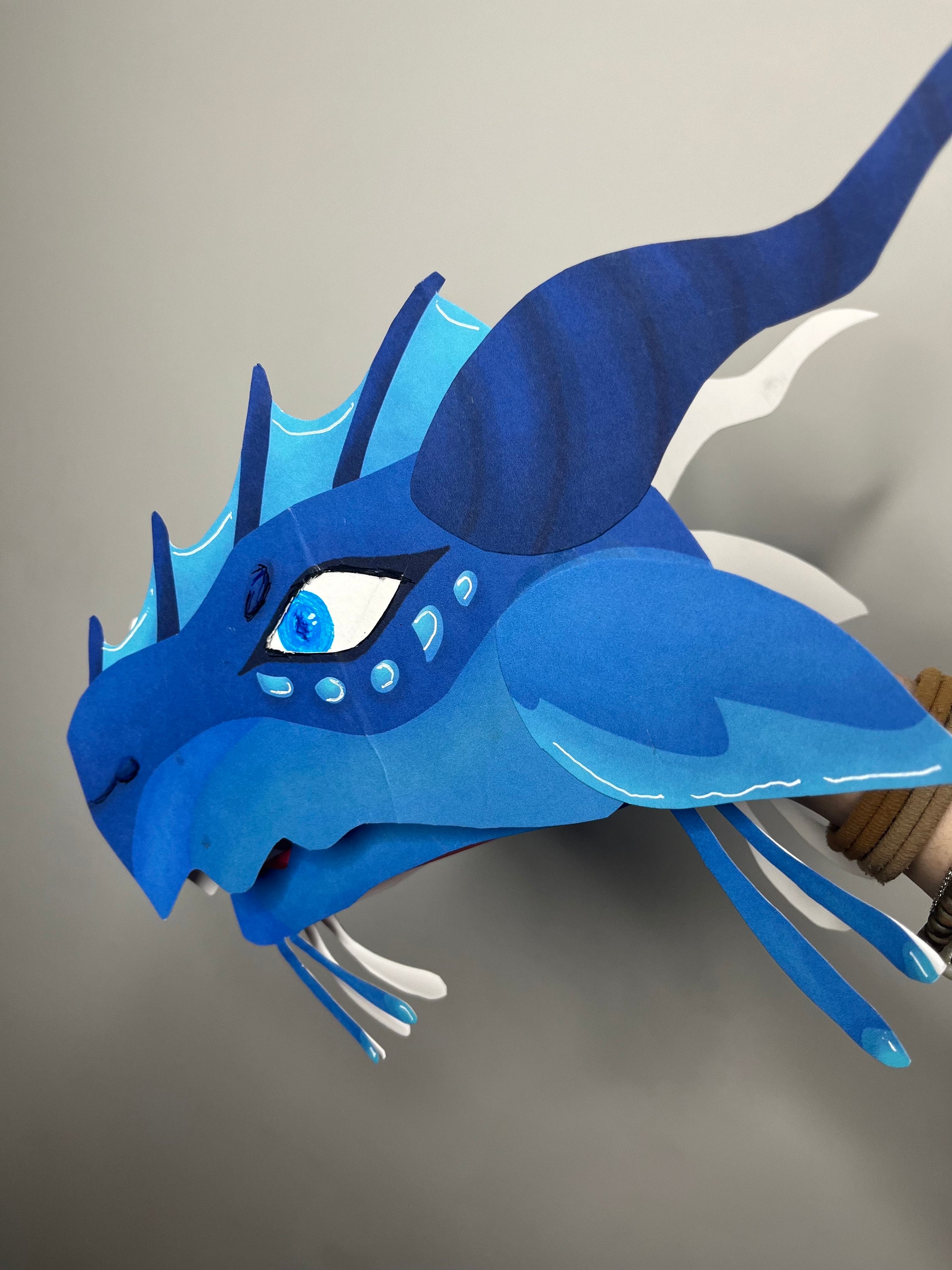 Tsunami Paper Dragon Puppet (wof/wings of Fire) - Etsy