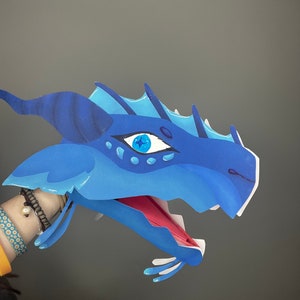 Tsunami Paper Dragon Puppet (wof/wings of Fire) - Etsy