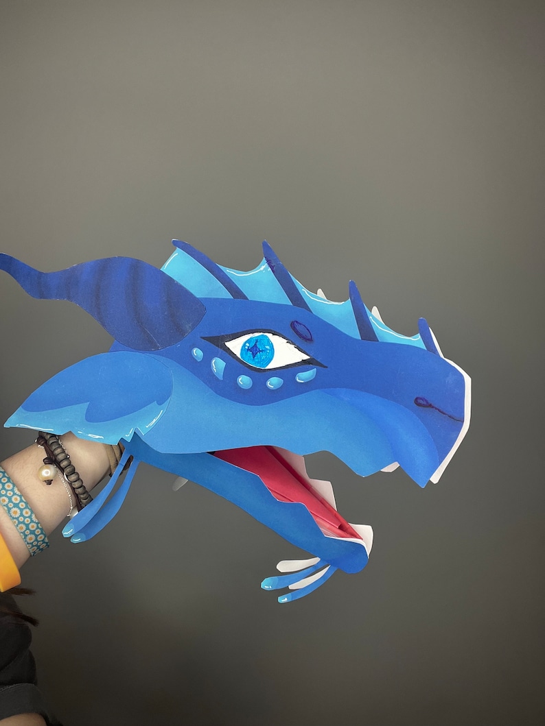 Tsunami Paper Dragon Puppet (wof/wings of Fire) - Etsy