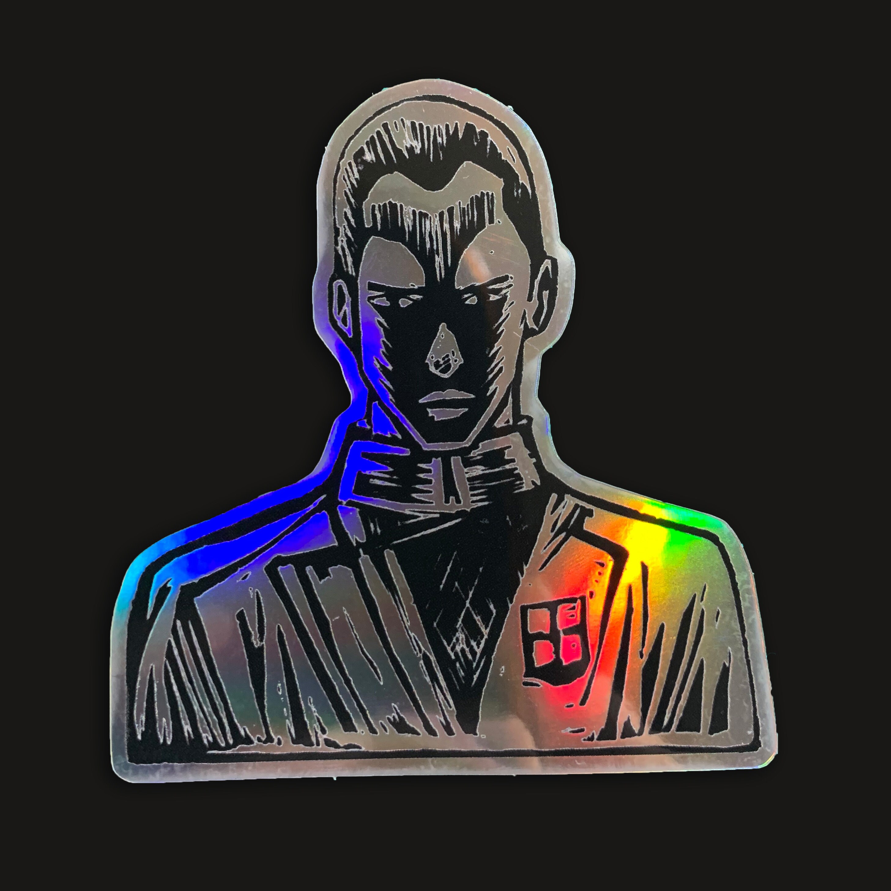 Lino Art Holographic Admiral Sticker | Etsy