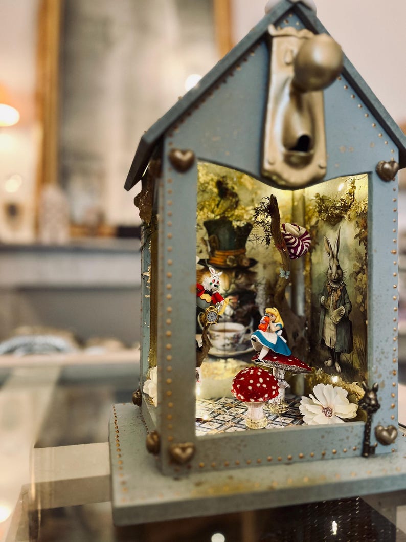 Alice in Wonderland Miniature House - Etsy
