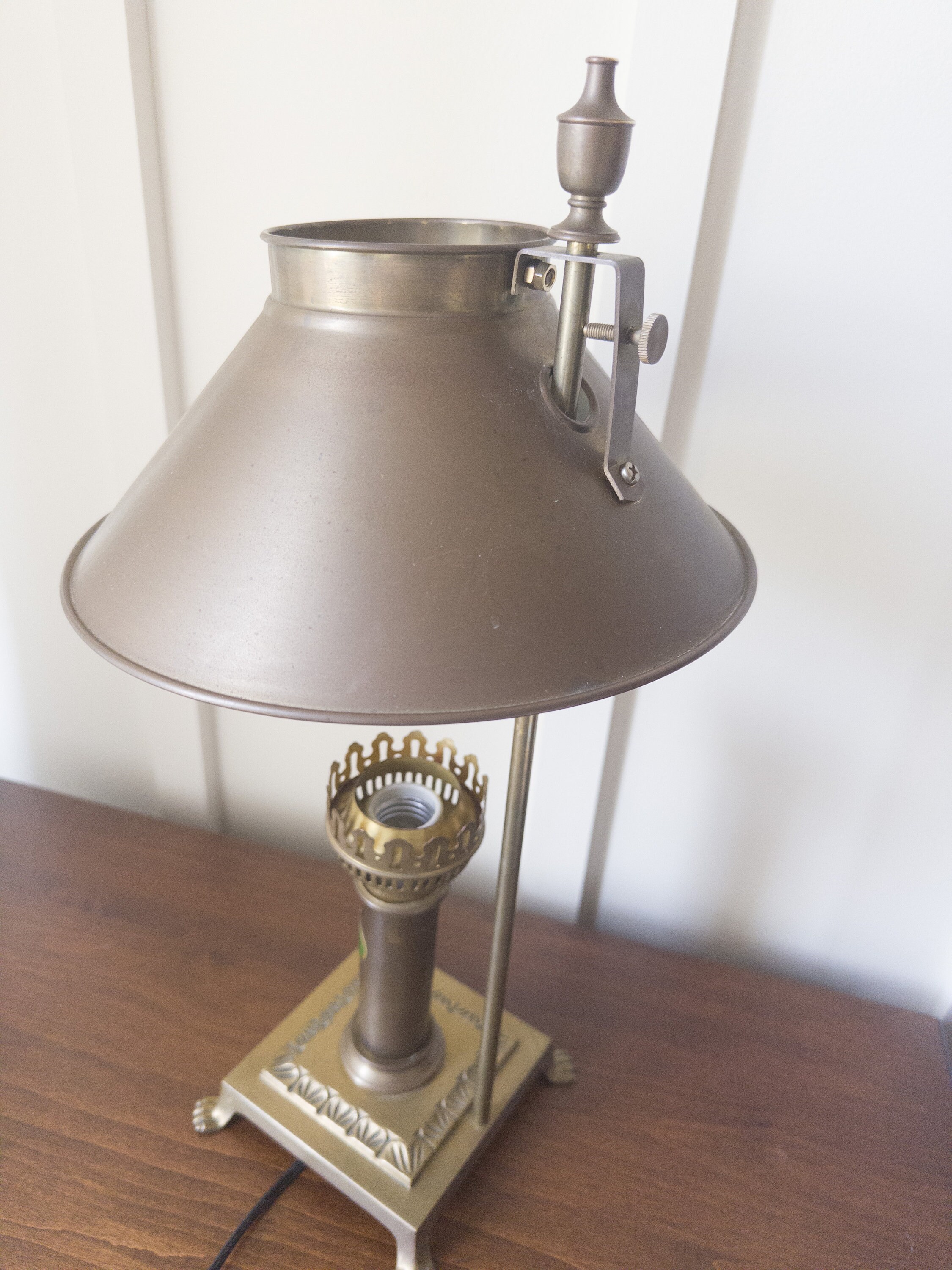 Vintage Brass Paris Orient Express Istanbul Table Lamp With Adjustable ...