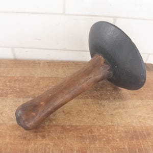 Antique Wood Handle Hog Scraper, Butcher Tool, Primitive Kitchen ...