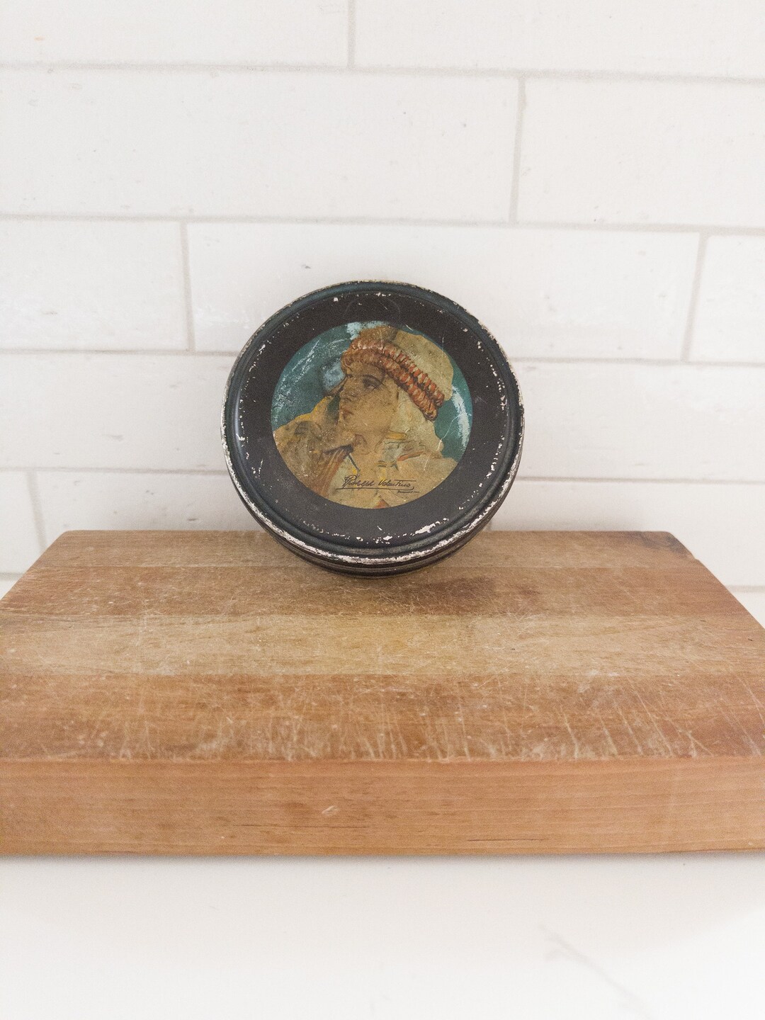 Antique Rare Beautebox Canco Tin Featuring Rudolph Valentino - Etsy