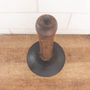 Antique Wood Handle Hog Scraper, Butcher Tool, Primitive Kitchen ...