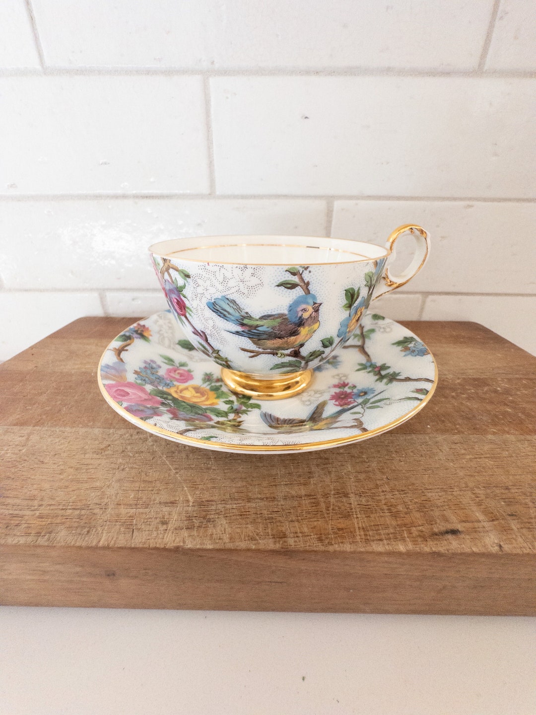 Old Royal Bone China England Est 1846 Tea Coffee Cup and Saucer Floral ...