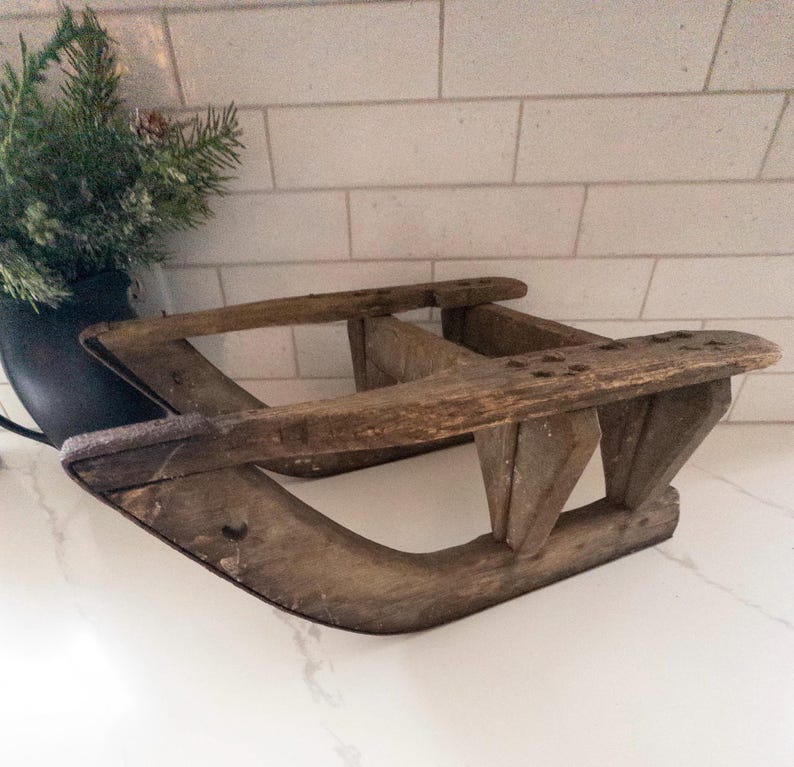 Rustic Antique 19th Century Work Sled From Hungary Primitive Christmas ...