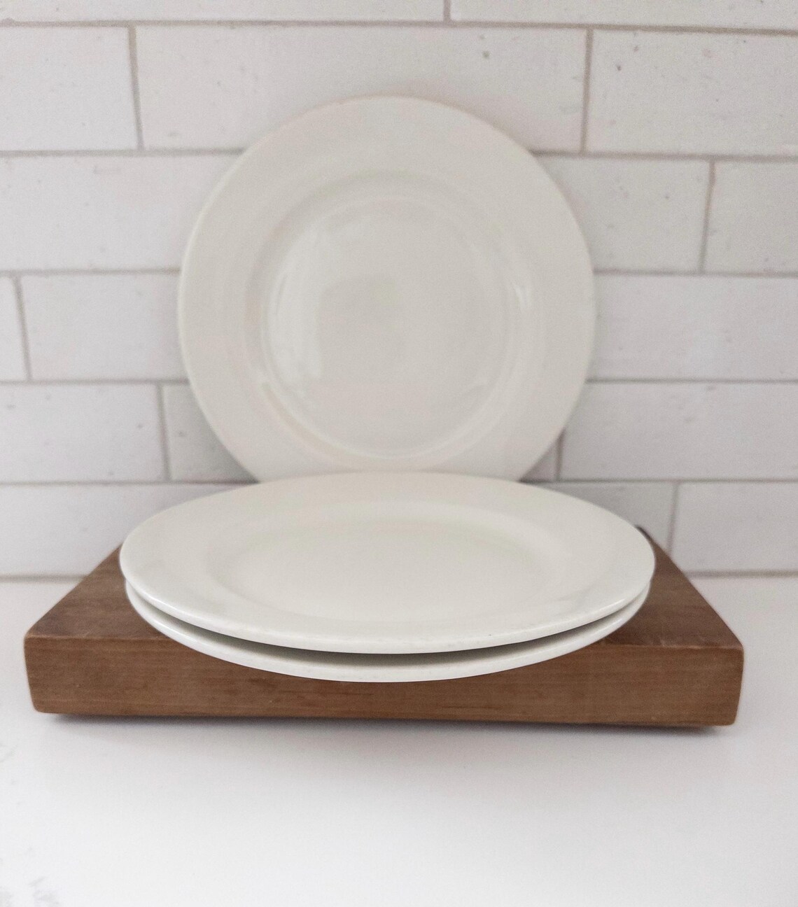 Set of 3 Vintage Bailey Walker Vitrified China Ironstone 9” Plates ...