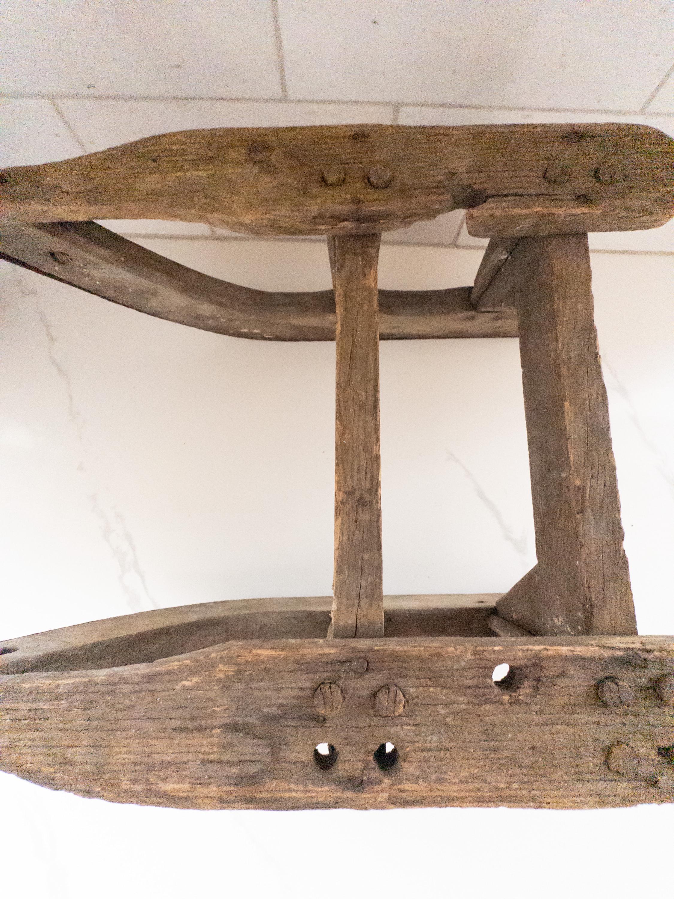 Rustic Antique 19th Century Work Sled From Hungary Primitive Christmas ...