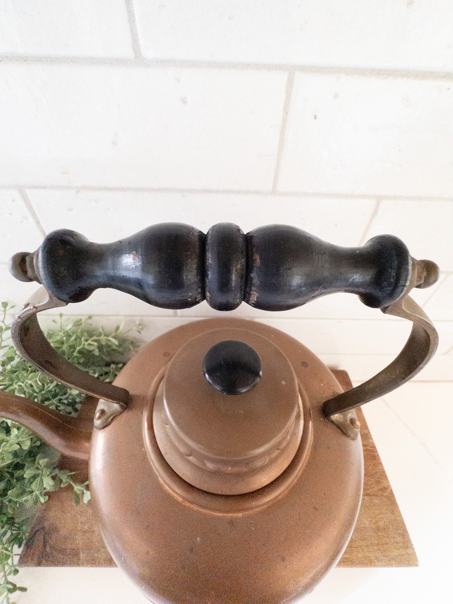 Vintage Simplex Solid Copper Tea Kettle RARE Design Farmhouse Rustic ...