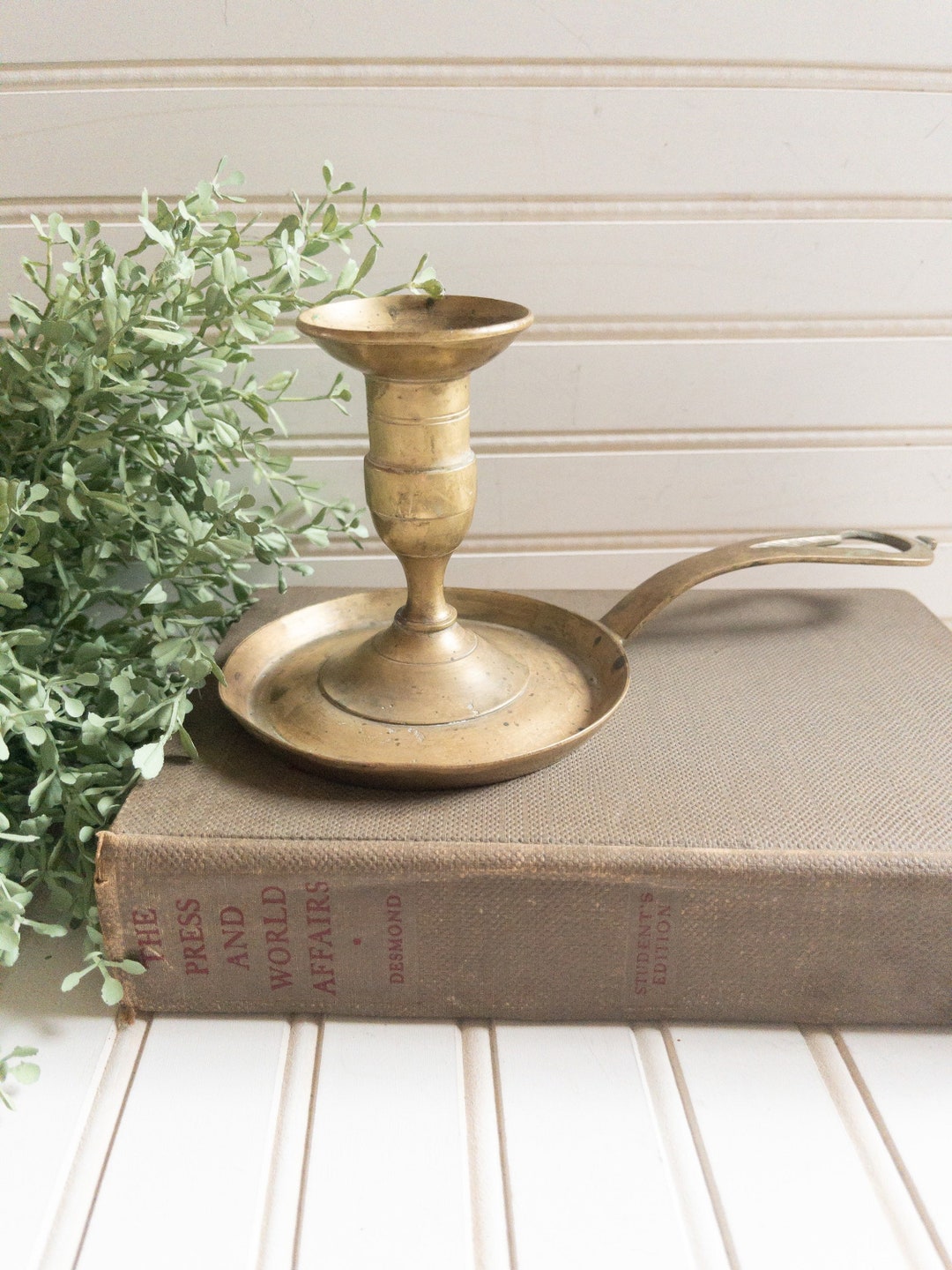 18th Century Spanish Frying Pan Chamberstick Candle Holder Candle Stick ...