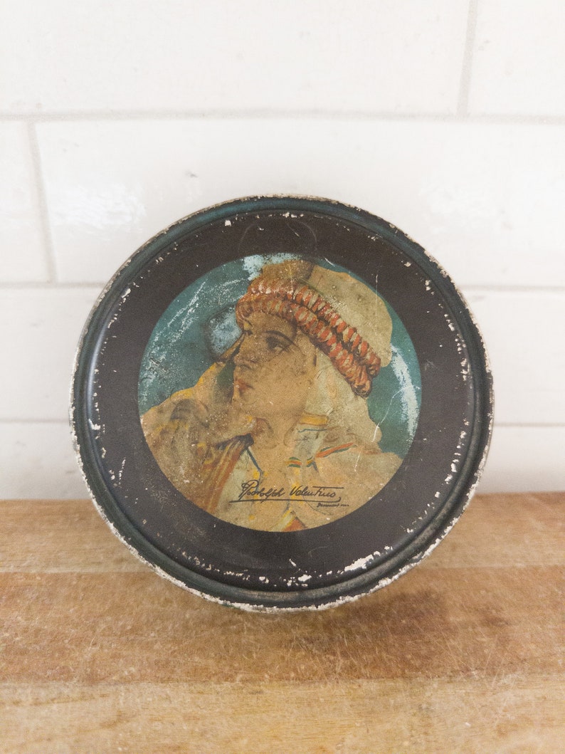 Antique Rare Beautebox Canco Tin Featuring Rudolph Valentino - Etsy