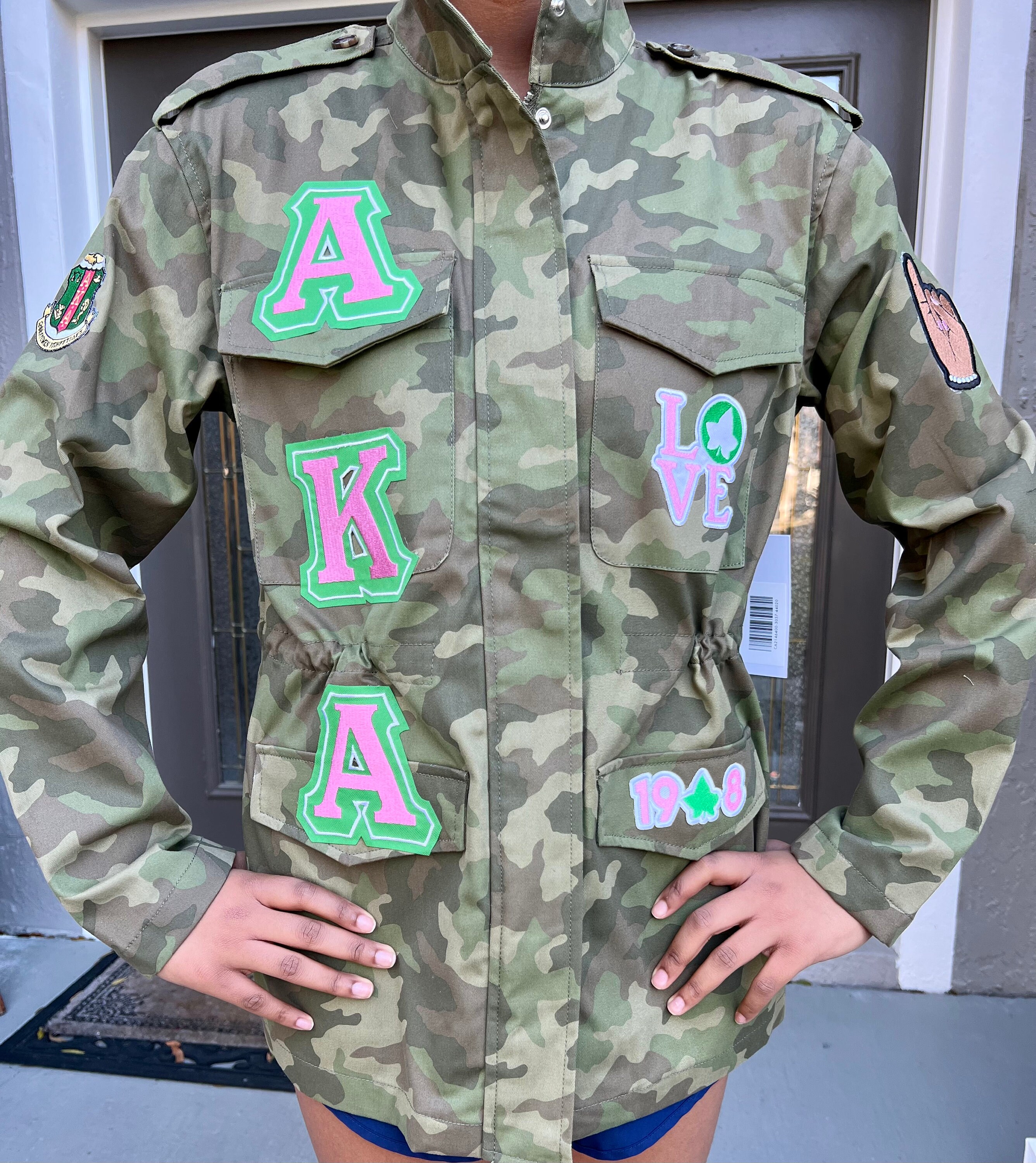 Alpha Kappa Alpha Camouflage Jacket - Etsy