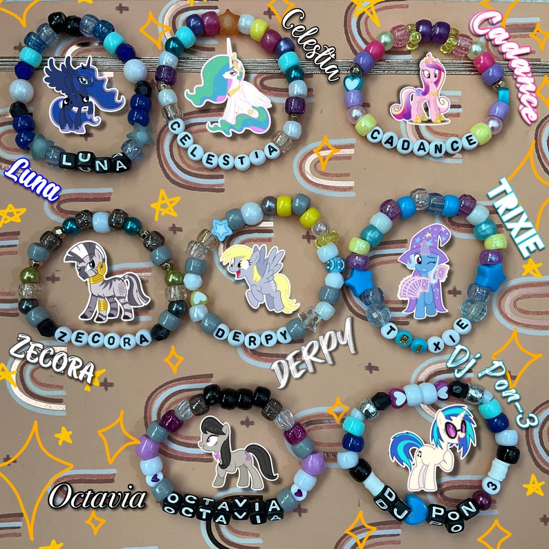 Mlp Inspired Kandi Bracelets - Etsy