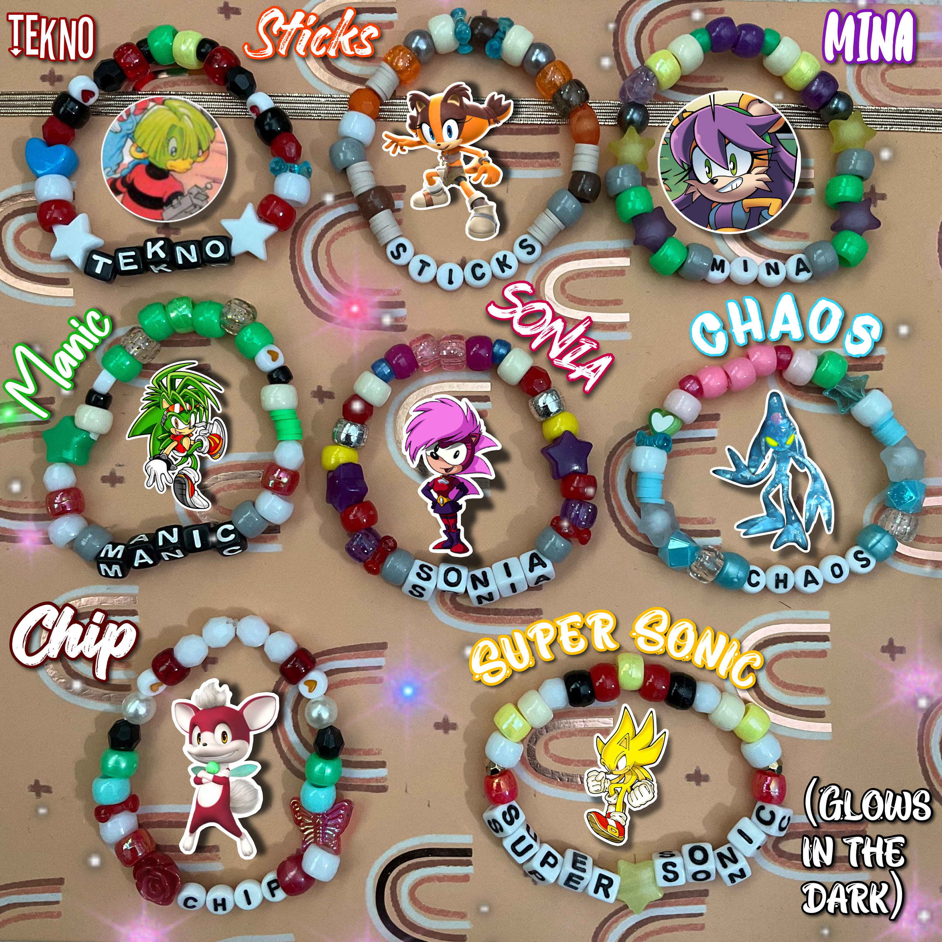 Sonic Inspired Bracelets(new Characters Added!) - Etsy