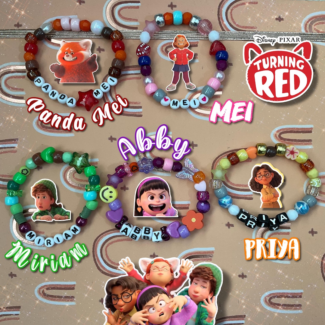 Turning Red Inspired Kandi Bracelets - Etsy