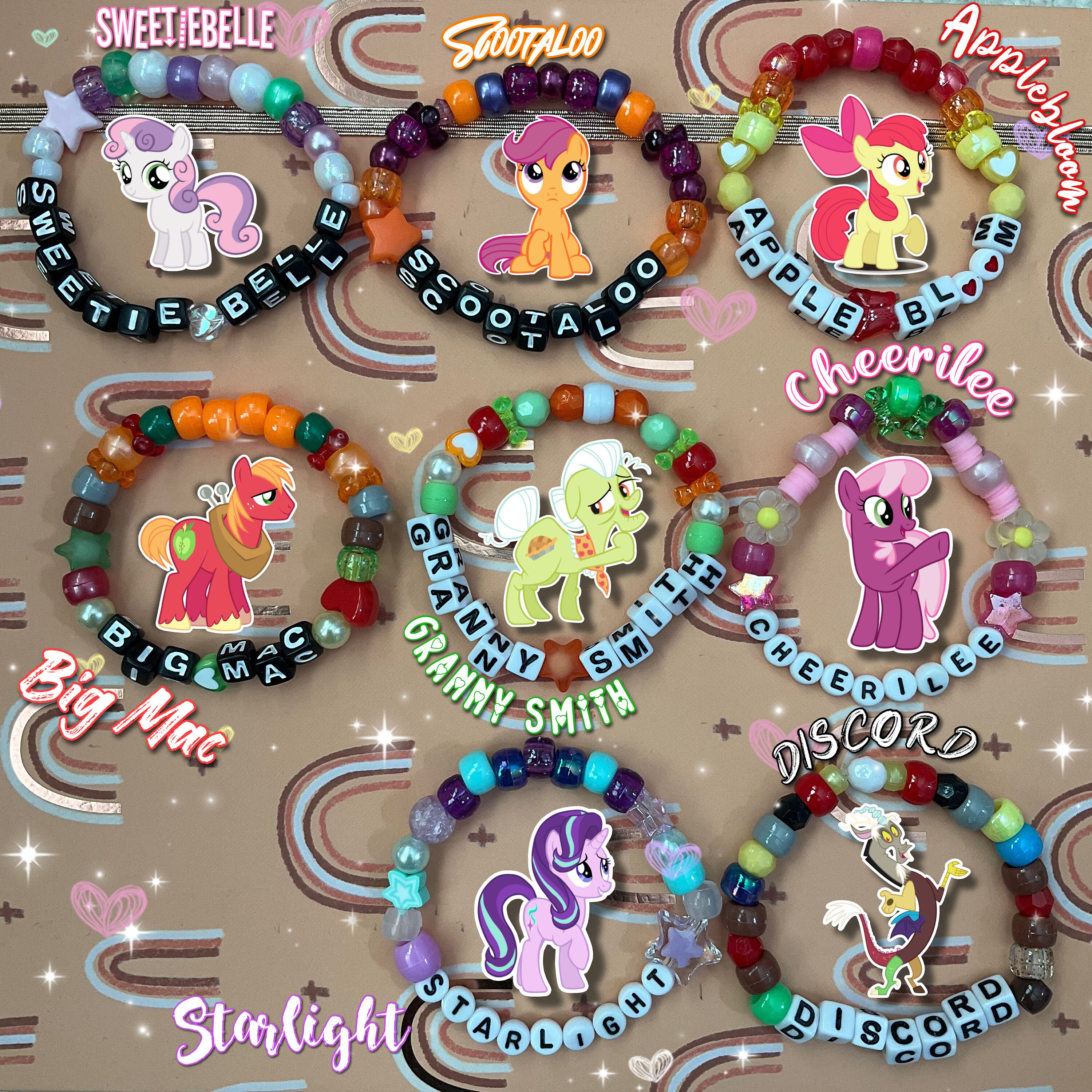 Mlp Inspired Kandi Bracelets - Etsy