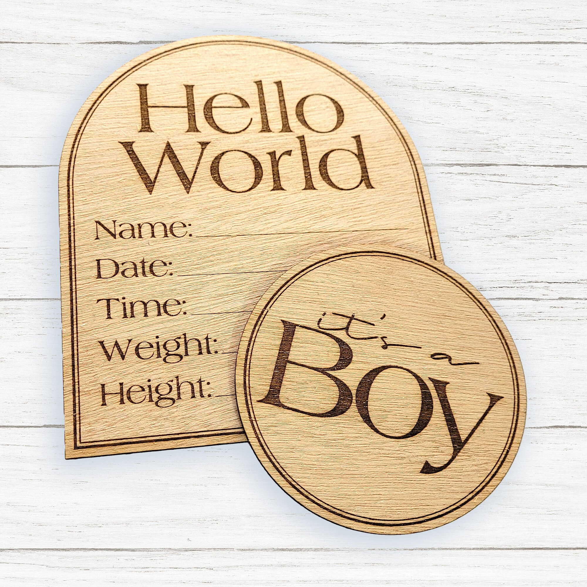 Birth Stats Plus Gender Reveal Token | Baby Birth Announcement Sign ...