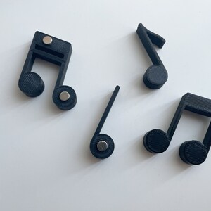 4 Pack Music Notes Magnets, Small Fridge Magnets, 3D Printed Magnets ...