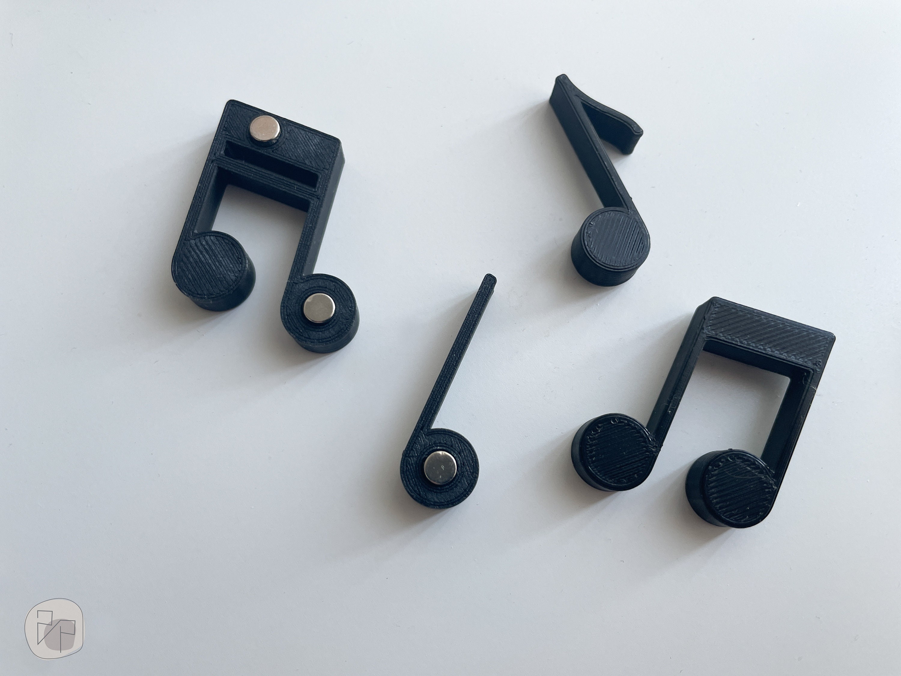 4 Pack Music Notes Magnets, Small Fridge Magnets, 3D Printed Magnets ...