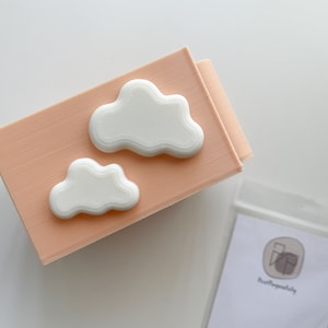 3D Printed Cloud Magnets Pack of 2 Cute Fridge Magnets - Etsy