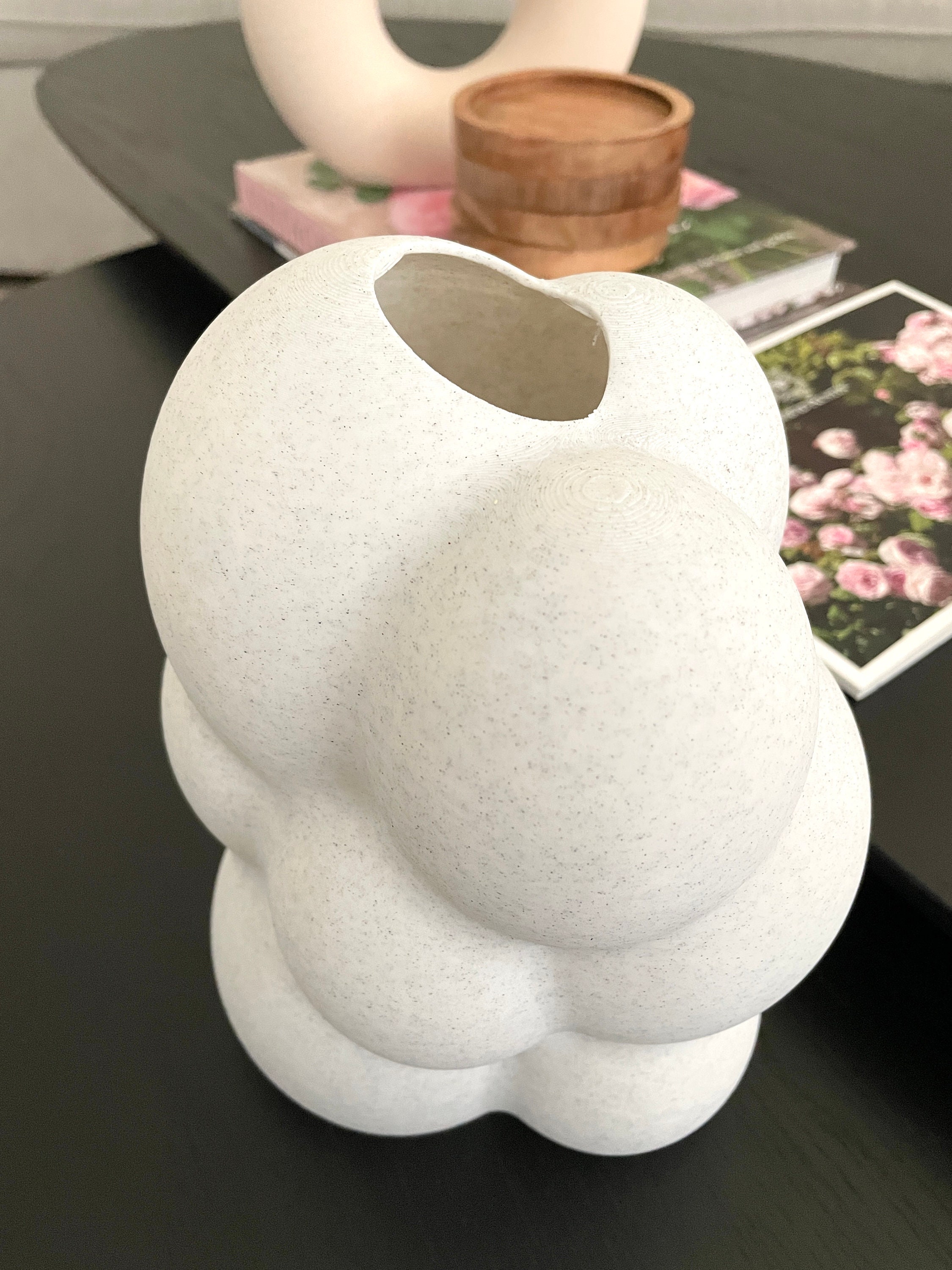 Large Bubble Vase Abstract Art Decor Unique Large Marble - Etsy