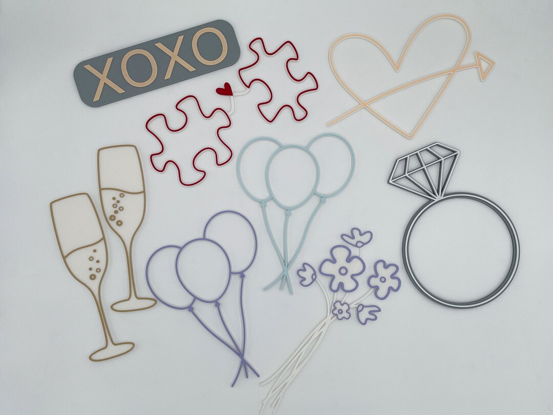 Wedding Photoshoot Props, Wedding Photo Booth Props, Wedding Decor Set ...