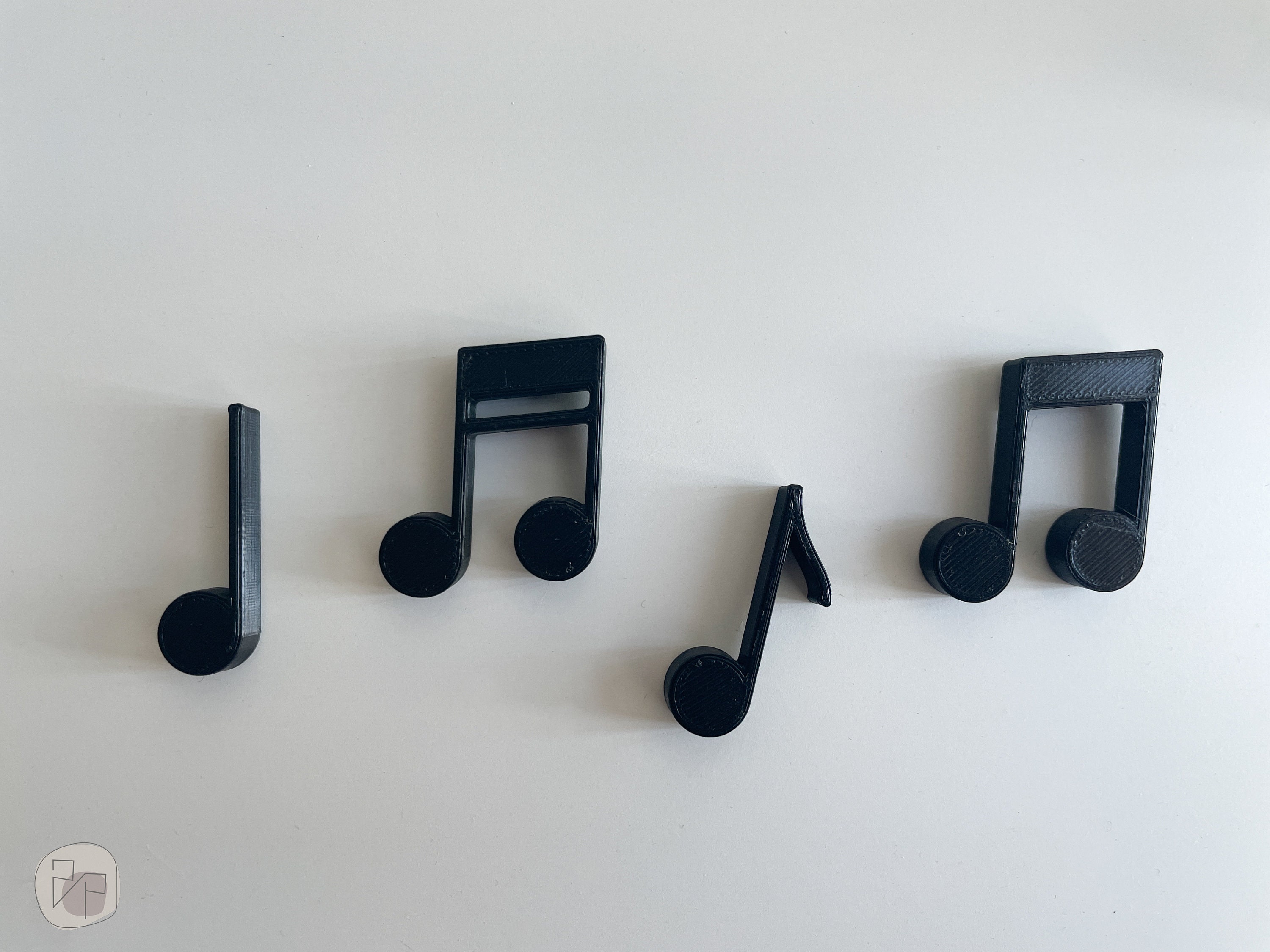 4 Pack Music Notes Magnets, Small Fridge Magnets, 3D Printed Magnets ...