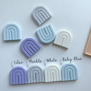 4 Pack 3D Printed Rainbow Magnets , Small Fridge Magnets, Minimalist ...