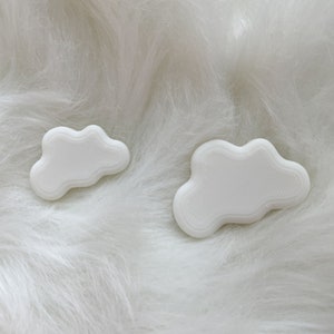 3D Printed Cloud Magnets Pack of 2, Cute Fridge Magnets, Minimalist ...