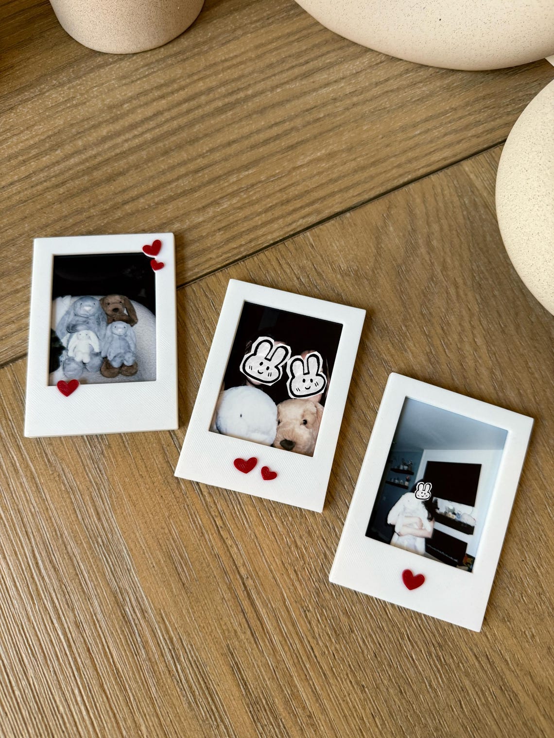 Instax Mini Photo Frame Magnets Pack of 3, Valentine's Heart Photo ...