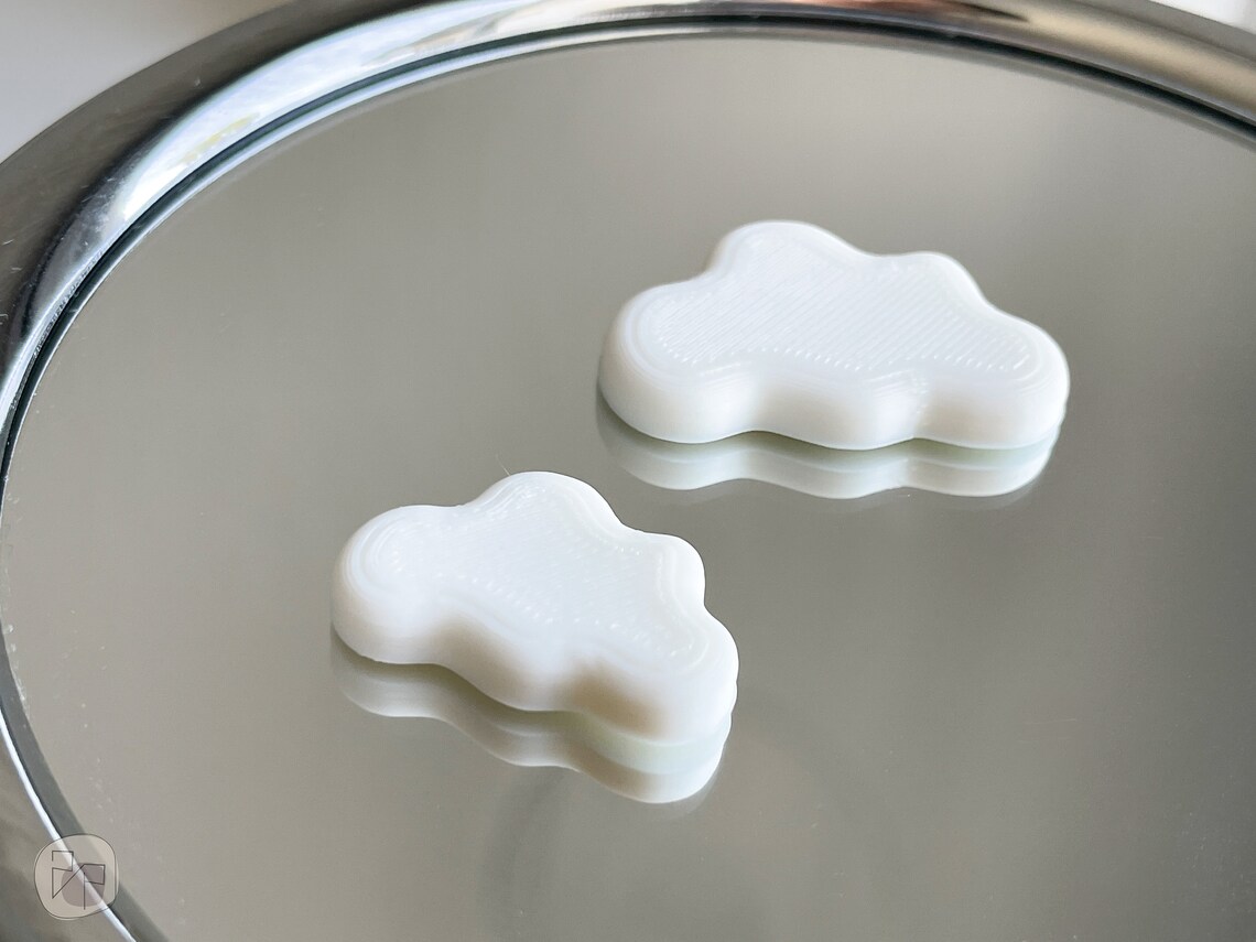 3D Printed Cloud Magnets Pack of 2 Cute Fridge Magnets - Etsy