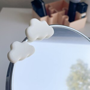 3D Printed Cloud Magnets Pack of 2, Cute Fridge Magnets, Minimalist ...