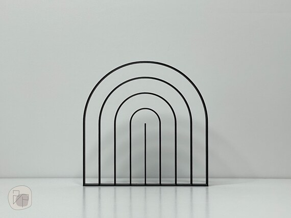 Minimalist Big Rainbow Line Art Decor Rainbow Art Sculpture - Etsy