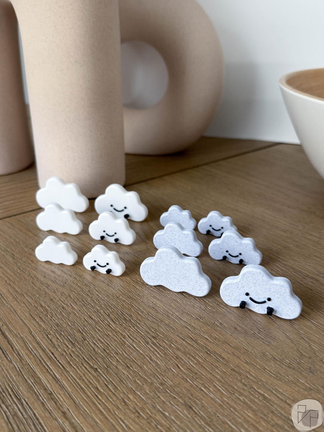 Cute Cloud Magnet Set of 6, 3D Cloud Printed Magnets, Cloud Magnets ...